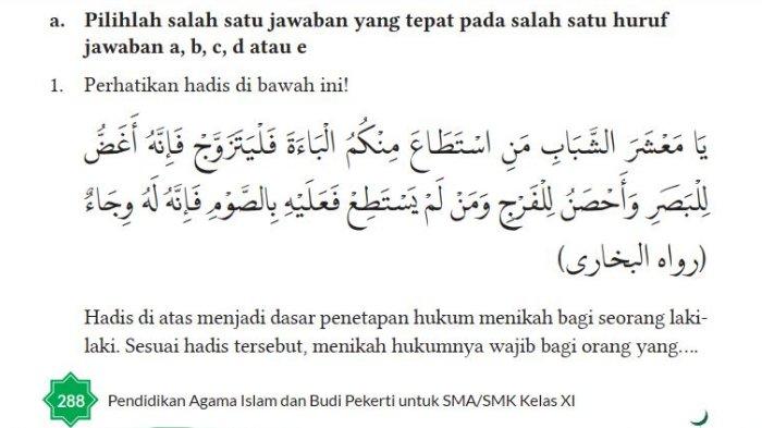 Kunci Jawaban PAI Kelas 11 Halaman 288 289, Dasar Penetapan Hukum ...
