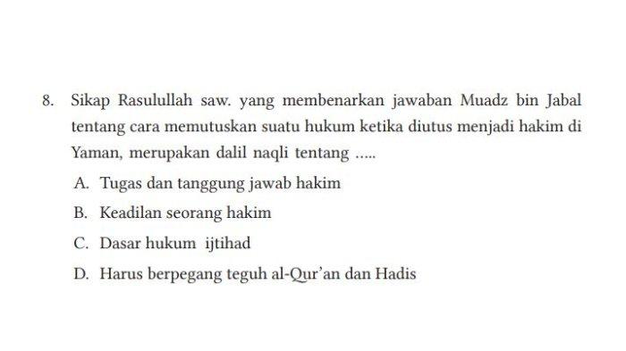Kunci Jawaban PAI Kelas 9 Kurikulum Merdeka, Rasulullah Saw yang ...