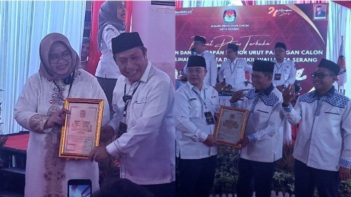 Pilwalkot Serang 2024: Subadri Ushuludin Senggol Syafrudin saat Pengundian Nomor Urut ...