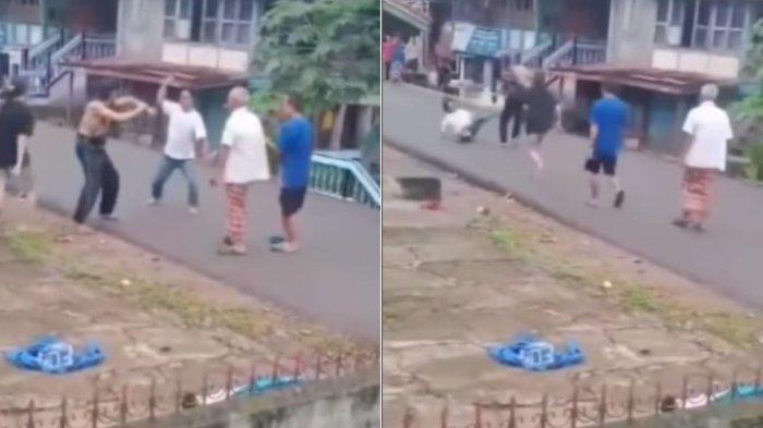 Viral Video Ayah dan Anak di Sumsel Duel Pakai Sajam, Warga Berteriak Histeris, Ini Kronologinya ...