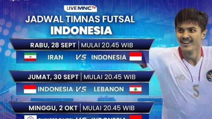 AFC Futsal Asian Cup 2022: Link Streaming Timnas Futsal Indonesia vs Taiwan dan Update Klasemen ...