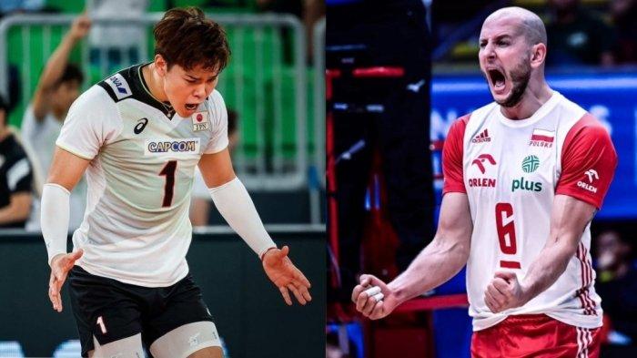 Laga Voli 4 Besar VNL 2023 Putra, Jepang Jumpa Polandia, Yuji Nishida vs Bartosz Kurek Bakal ...
