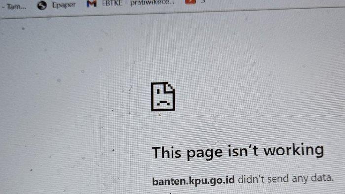 Penjelasan Komisioner soal Website KPU Banten Tak Bisa Diakses setelah ... Penjelasan Komisioner soal Website KPU Banten Tak Bisa Diakses setelah ...