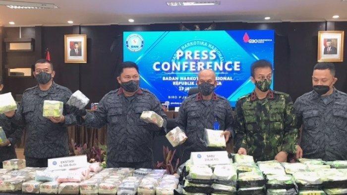 BNN Gagalkan Tiga Kasus Penyelundupan, Sita 16.586 Butir Ekstasi dan 218,46 Kilogram Sabu ...