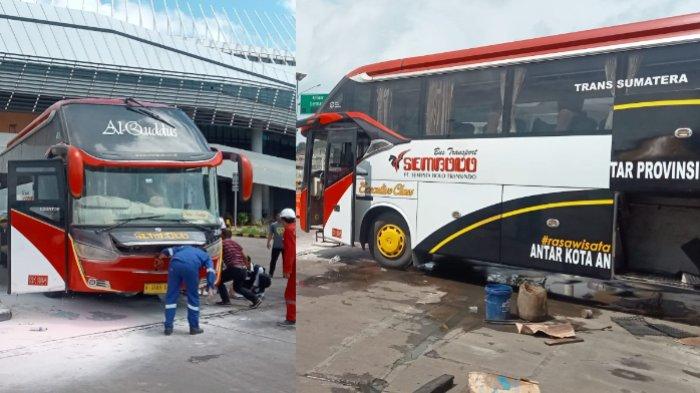 Bus Sembodo Mengeluarkan Asap Pekat saat Hendak Naik ke Kapal di ...