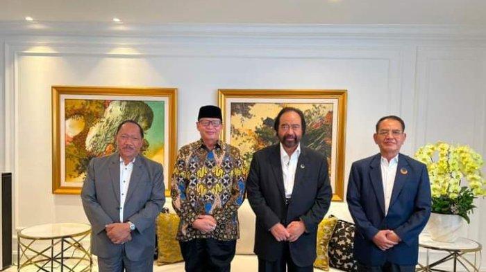 Wahidin Halim Temui Ketum NasDem Surya Paloh Bareng Edi Ariadi, Jubir ...