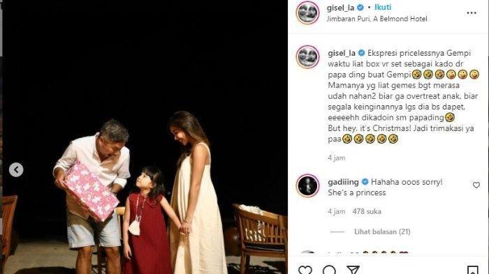 Intip Momen Gading, Gisel dan Gempi Rayakan Natal 2021 Bersama di Bali, Sang Aktris: Always a ...