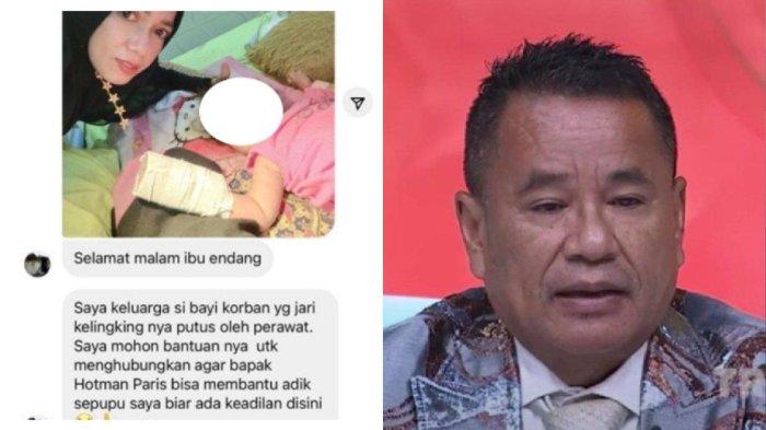 Hotman Paris Siap Bantu Keluarga Bayi yang Jarinya Tergunting Perawat, Pelaku Bisa Terancam ...
