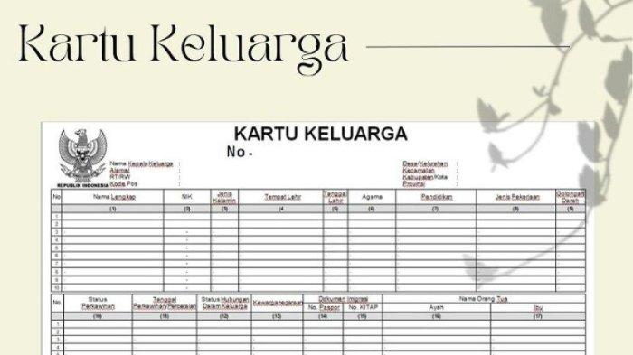 Mudah! Begini Cara Download KK Online Format PDF Secara Mandiri - Tribunbanten.com