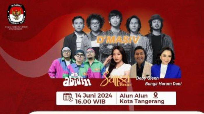 Launching Maskot-Jingle Pilkada 2024 di Kota Tangerang Bakal Dimeriahkan Penampilan D'Masiv ...