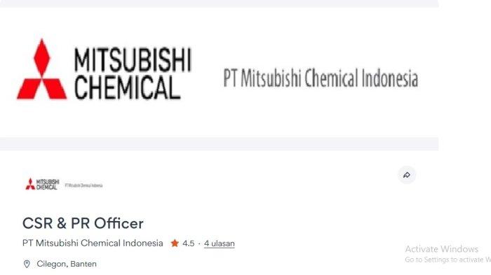 Info Loker PT Mitsubishi Chemical Indonesia Terbaru, Penempatan Cilegon ...
