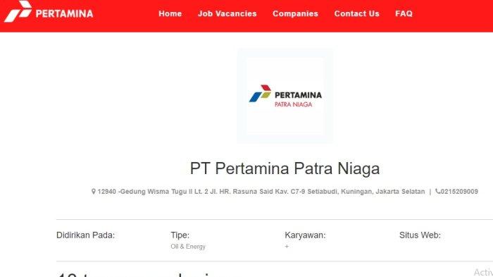 Daftar Lowongan Kerja PT Pertamina Patra Niaga, Banyak Posisi Dibuka untuk Lulusan S1, Ini ...