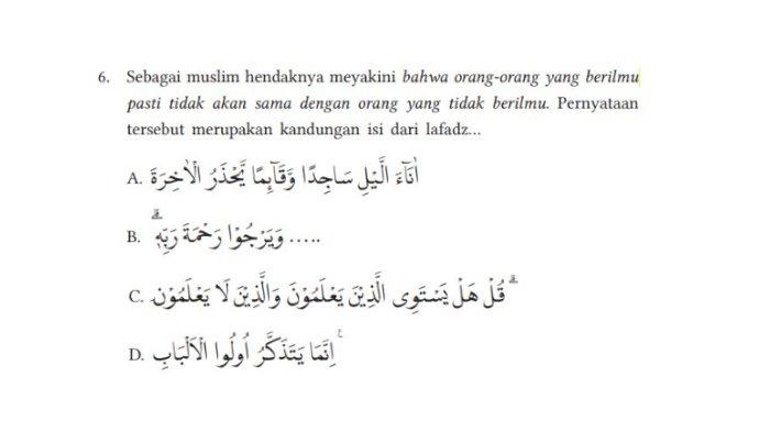 KUNCI JAWABAN PAI Kelas 9 Halaman 23 24, Orang-orang yang Berilmu Pasti ...
