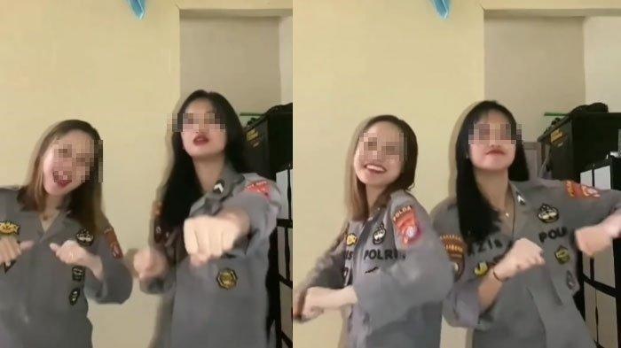 Terungkap Identitas Dua Gadis Joget Pakai Seragam Polisi & Celana Pendek, Pemilik Seragam ...