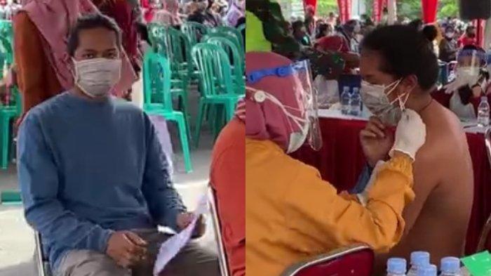 Kisah Pria Buka Baju saat Vaksinasi Viral di Media Sosial, Ternyata ...