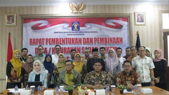 Kanwil Kemenkumham Banten Gelar Rapat Pembentukan Desa/Kelurahan Sadar Hukum - Tribunbanten.com