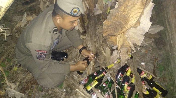 Satpol PP Kota Tangerang Sita Ratusan Botol Miras dari Warung Jamu di Cipondoh-Karang Tengah ...