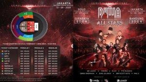 Daftar Harga Tiket Konser Dewa 19 All Stars Stadium Tour 2023 Bareng Musisi Legend Dunia di ...
