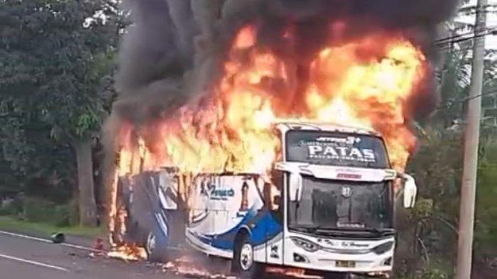 Kronologi Bus PO Haryanto Jurusan Demak Jogja Terbakar di Jalan Raya ...