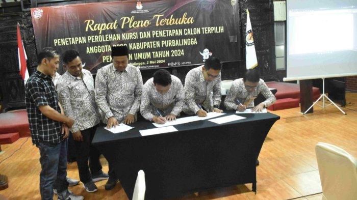 KPU Purbalingga Umumkan Perolehan Kursi dan Calon Anggota DPRD, PDIP Terbanyak - Tribunbanyumas.com