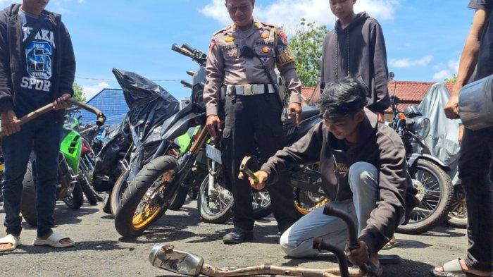 Selama Dua Bulan Polisi Tindak 1.826 Motor Berknalpot Brong di Banyumas, Rata-rata Milik Pelajar ...