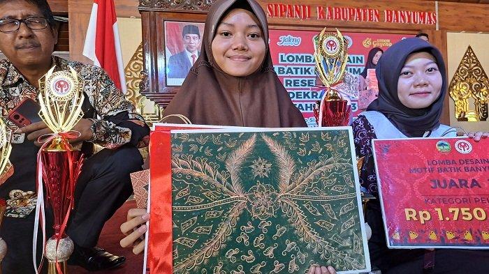Siswi SLB Yakut Purwokerto Juara 3 Lomba Desain Motif Batik Banyumasan, 2 Karya Masuk 10 Besar ...