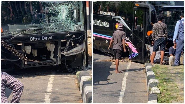 Andi Bersyukur Ban Bus Lepas, Kecelakaan Bus Pariwisata di Gombel ...