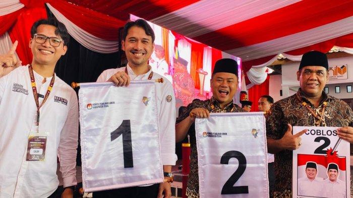 Nomor Urut Paslon Pilkada Kabupaten Tegal, Bima-Mujab 1, Ischak-Kholid ...