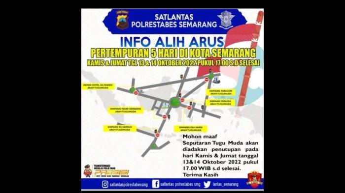 Catat! Ini Rute Pengalihan Arus di Tugu Muda Jelang Peringatan ...
