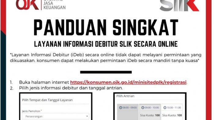 Cara Mandiri Cek BI Checking atau SLIK OJK Melalui Ponsel dan Kantor OJK - Tribunbatam.id