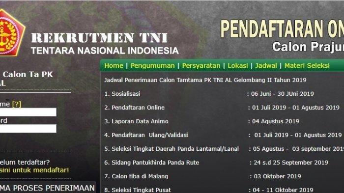 Link Pendaftaran TNI AL Angkatan Laut al.rekrutmen-tni.mil.id Dibuka ...