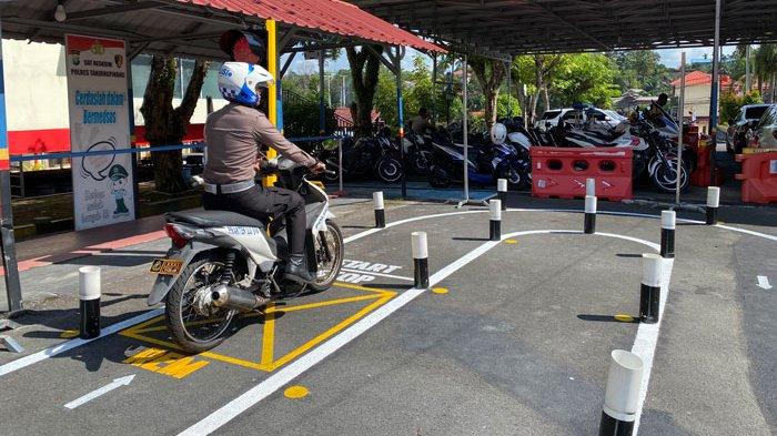 BERLAKU Hari Ini, Lintasan Uji SIM Berbentuk Huruf S di Polresta ...