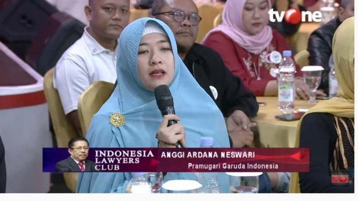 Depan Karni Ilyas, Pramugari Anggi Ardana Neswari Buka-bukaan ...