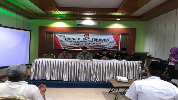 Data Pemilih Pemilu 2024 dan TPS di Nongsa Batam Hasil Rapat Pleno Terbuka DPSHP - Tribunbatam.id