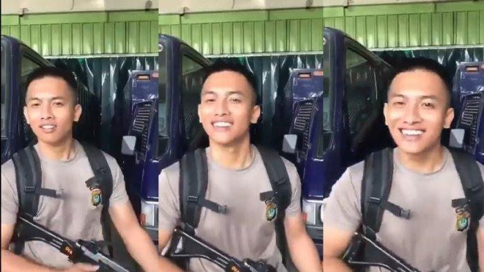 Bripda GAP Polisi Ganteng Pamer Senjata Laras Sambil Ucapkan 'Pacar ...