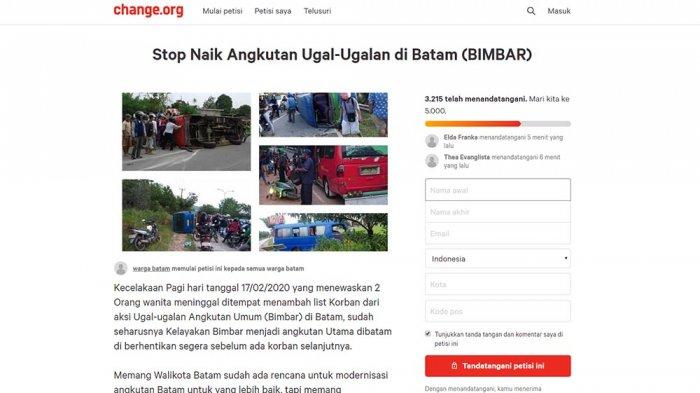 3.000 Orang Tandatangani Petisi STOP Naik Bimbar Batam, Simak Sejumlah ...