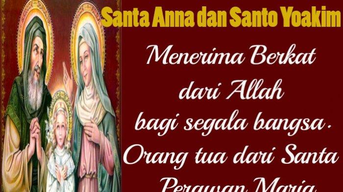 Santa Anna, Ibu Santa Maria Selalu Jadi Tujuan Doa Umat Katolik yang ...