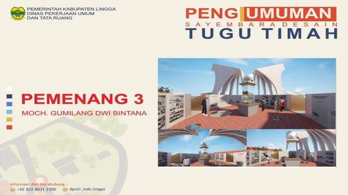 Daftar Nama Pemenang Sayembara Desain Tugu Timah Bakal Jadi Ikon di ...