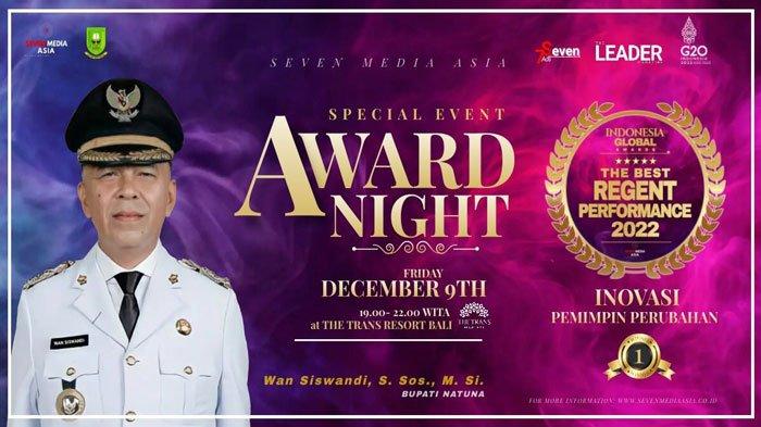 Bupati Natuna Wan Siswandi Dianugerahi Penghargaan Seven Media Asia ...