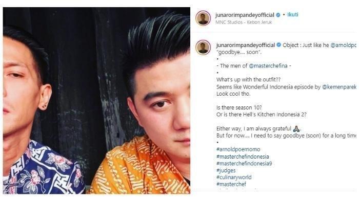 Chef Juna Pamit dari Masterchef Indonesia 9? Juna Rorimpandey singgung ...