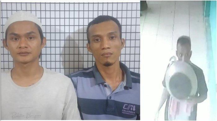 Aksi Pria Tutupi Wajah Pakai Kuali saat Hendak Mencuri Terekam CCTv, Gasak 8 Laptop - Tribunbatam.id