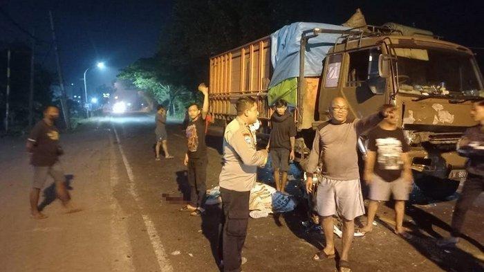 Kecelakaan Maut di Gresik, Pengendara Motor Tewas Tabrak Truk Fuso - Tribunbatam.id