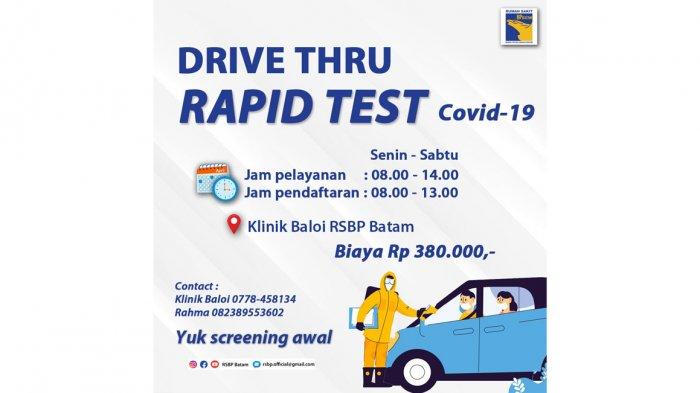 Layanan Rapid Test Kini Lebih Cepat & Praktis lewat Drive Thru di ...