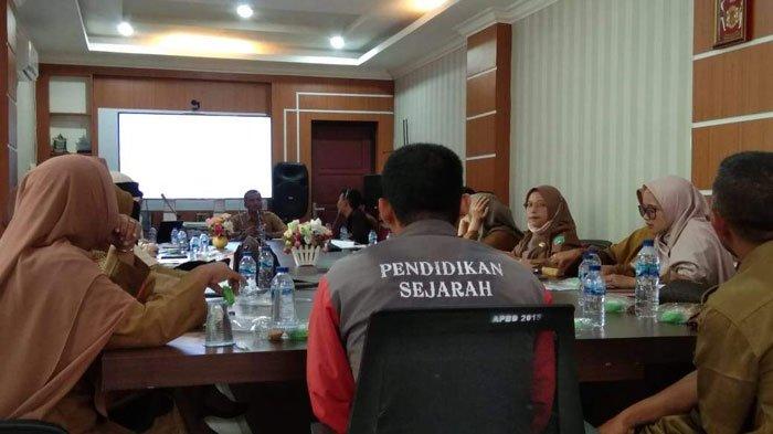 Disdikpora Anambas Rapat Bersama Kepala Sekolah Bahas ANBK 2022 Jenjang SMP - Tribunbatam.id