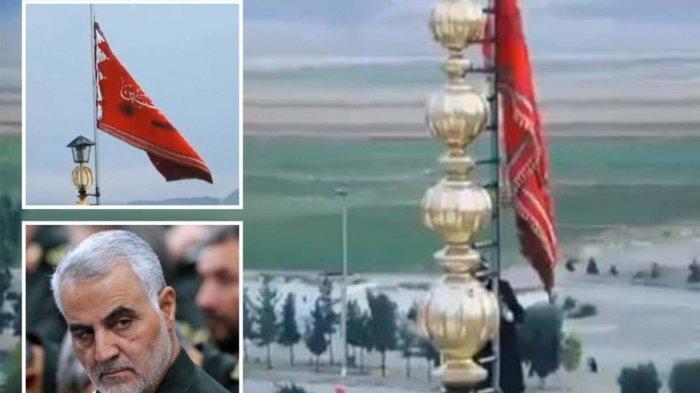 Bendera Merah Iran Berkibar, Tanda Siap Perang Terbuka Lawan Amerika ...