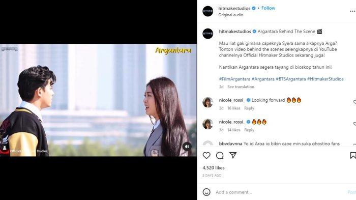 Natasha Wilona Marah dan Ngaku Lelah dengan Sikap Aliando di Film Argantara - Tribunbatam.id