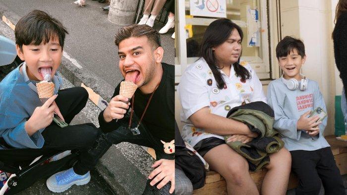 Adu Gaya Fadil Jaidi dan Keanu Angelo saat Foto bareng Rafathar di ...