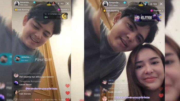 Amanda Manopo Panggil Aliando Syarief Vampir saat Live TikTok - Tribunbatam.id