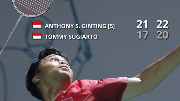Hasil Indonesia Open 2022, Rinov/Pitha Kalah, Anthony Sinisuka Ginting Menang - Tribunbatam.id