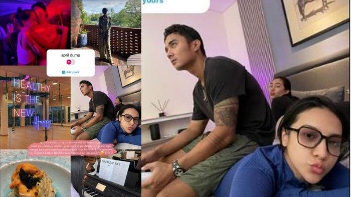 Anya Geraldine Santai saat Punggungnya Diduduki Aqsa Aswar - Tribunbatam.id